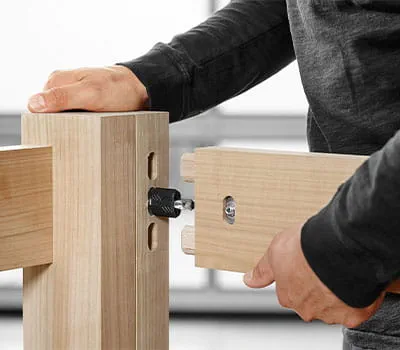 dowelling joint » Rack joints using DOMINO dowels