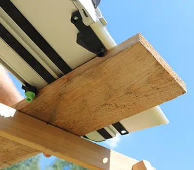 Manufacturing a weatherboard » Instructions with the portable circular saw