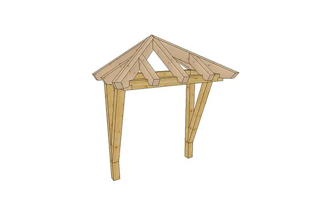 Building a canopy yourself » Guide to building a wooden canopy yourself